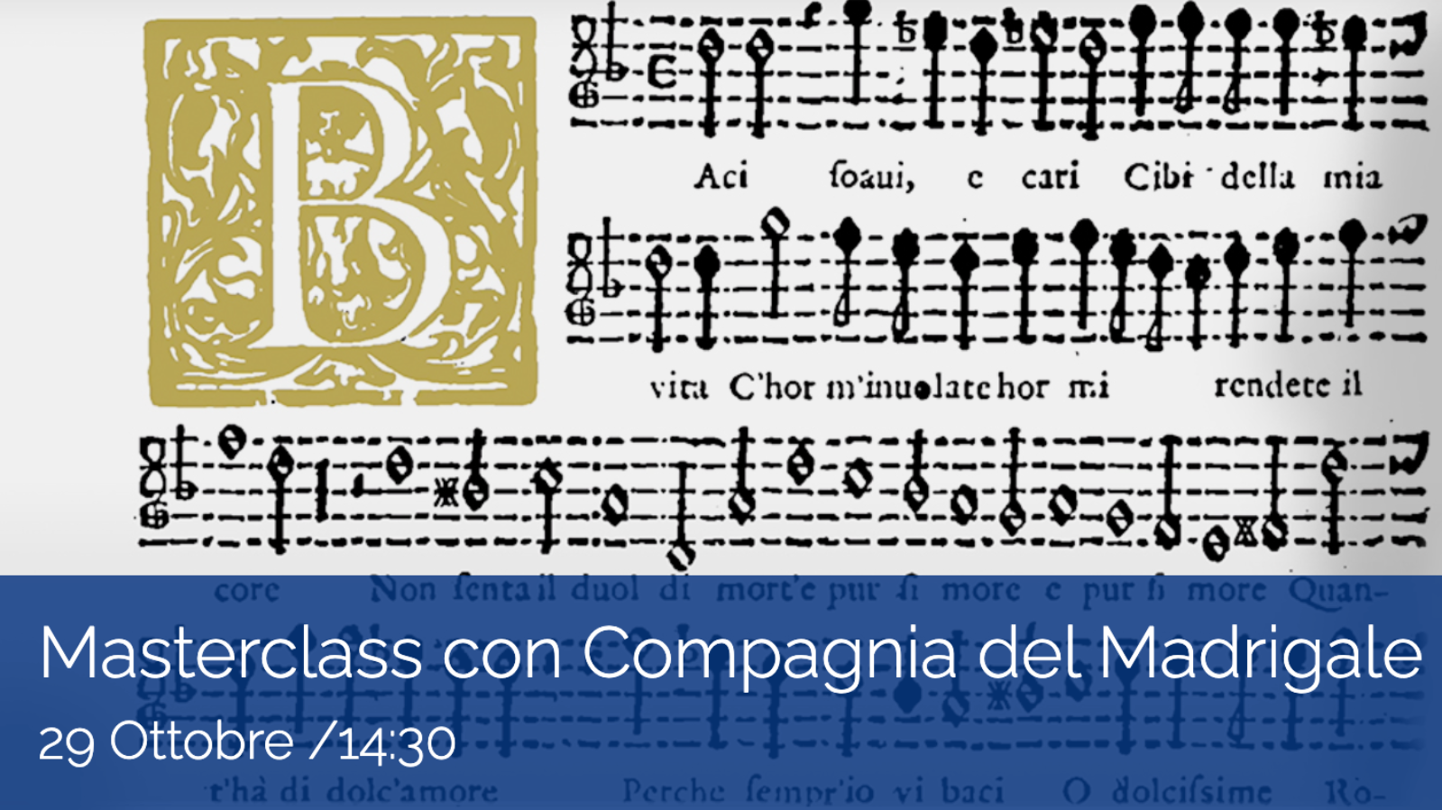 Masterclass with the "Madrigal's Company" - - Bologna Welcome